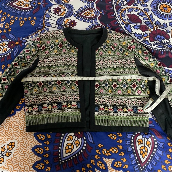 Vintage | Jackets & Coats | Vintage Moroccan Embroidered Boho Bolero ...